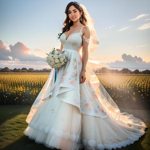 Wedding Dress Trend for 2024: All About Oversized Florals.