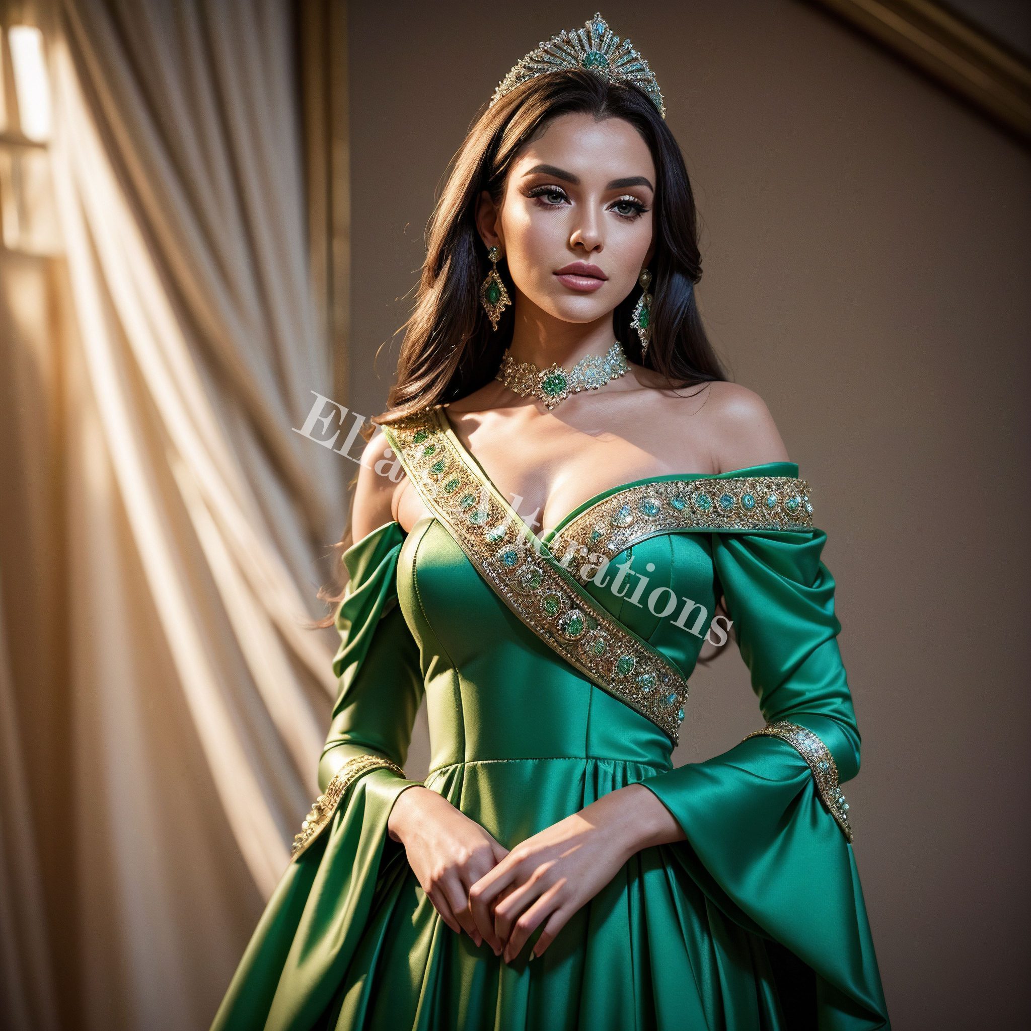 El Vestido de Concurso con Mangas Llamativas: Un Paso por Encima del ...